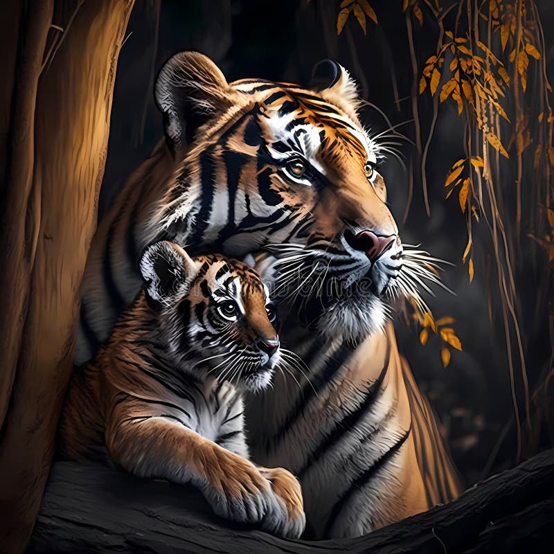 Tiger Family Stock Illustrations – 2,393 Tiger Family Stock ...