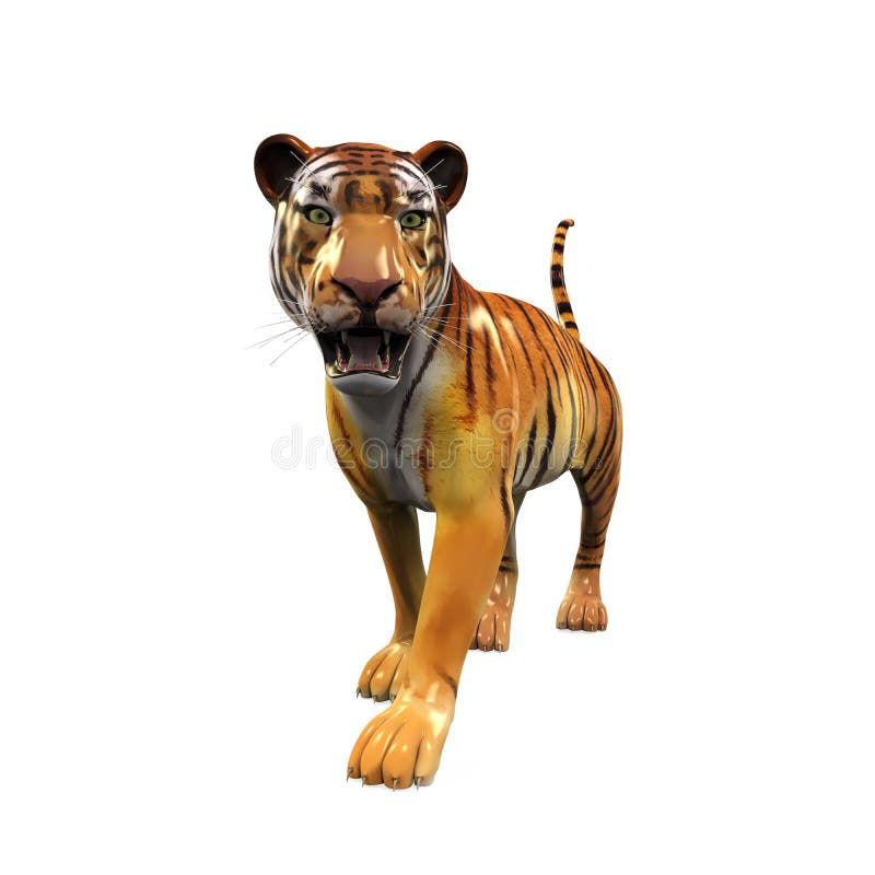 Tiger Figure Isolated stock illustration. Illustration of large - 41118616