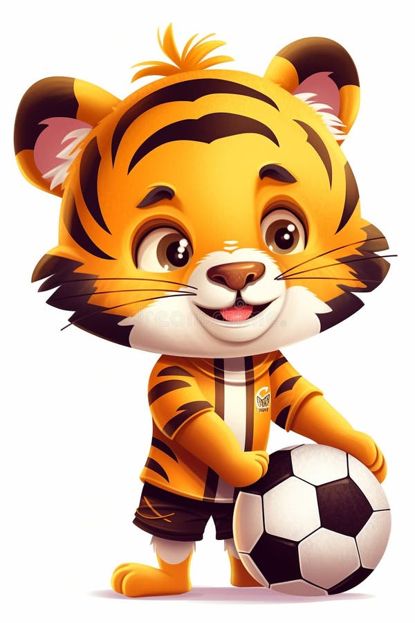 Tiger Football Rookie. AI Generated Stock Illustration - Illustration ...