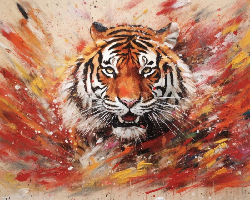 Tiger Form and Spirit through an Abstract Lens Dynamic and Expressive ...