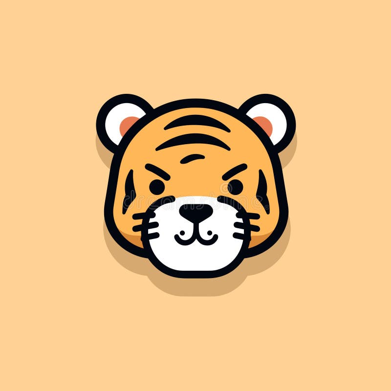 Tiger. Tiger Hand-drawn Comic Illustration. Cute Vector Doodle Style ...