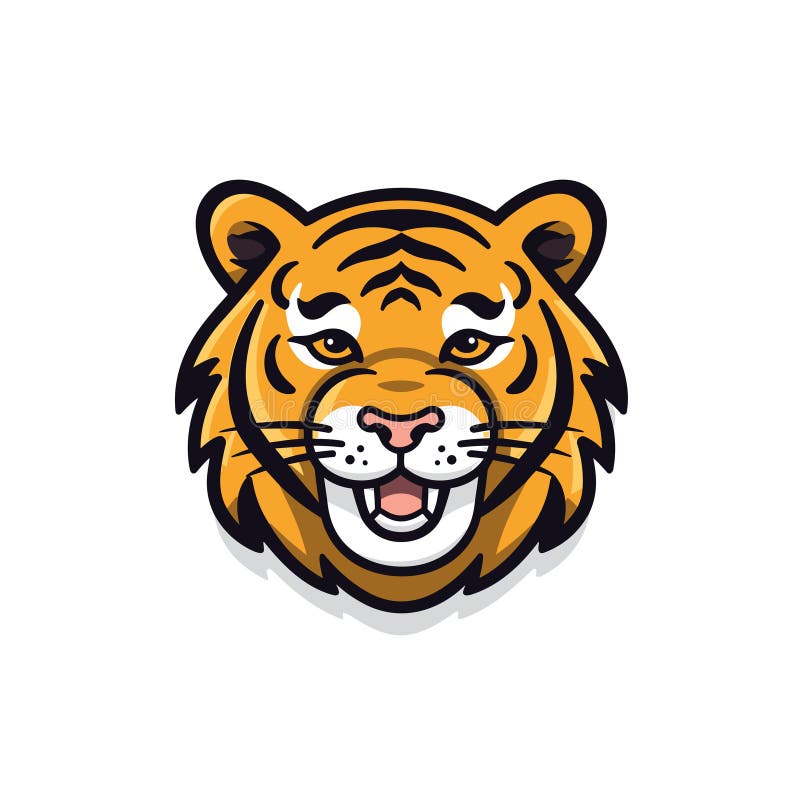 Tiger. Tiger Hand-drawn Comic Illustration. Cute Vector Doodle Style ...