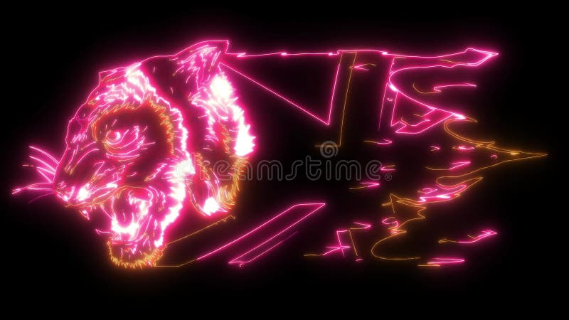 Tiger Head with British Flag Stock Footage - Video of retro, crown ...