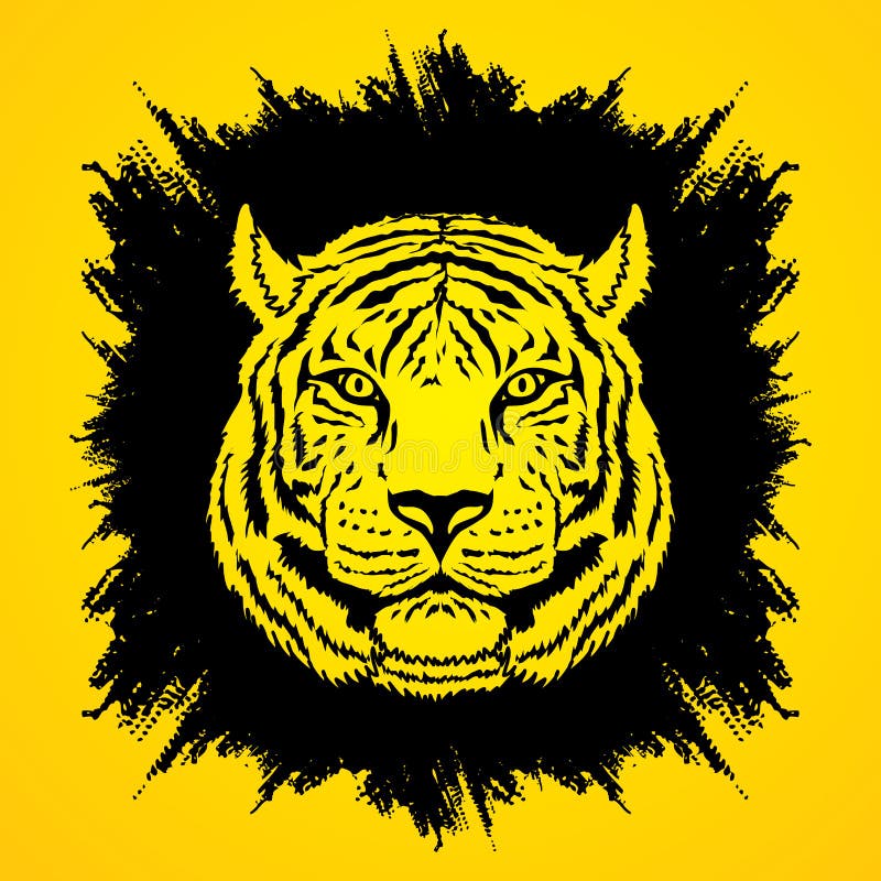 Tiger head stock vector. Illustration of bengal, mammal - 80644488