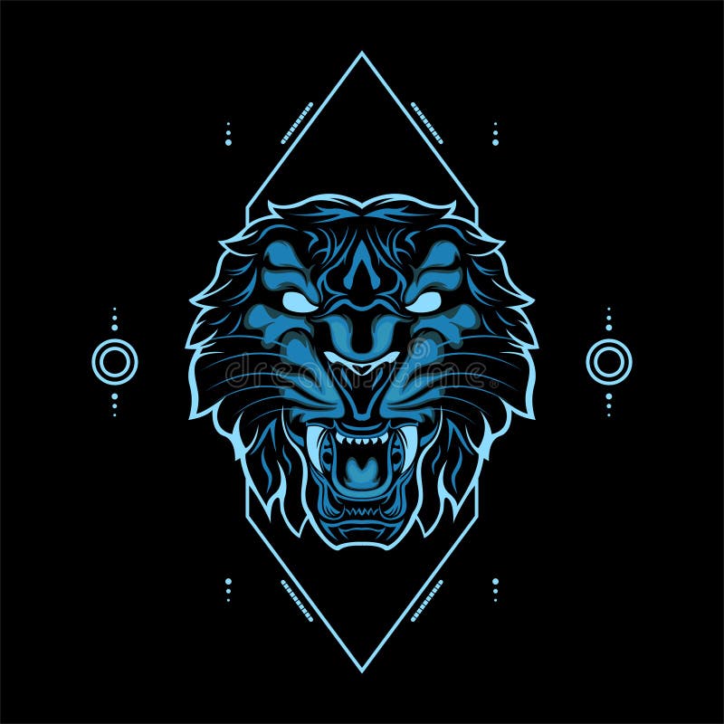 Tiger Head Illustration in Geometric Style Stock Vector - Illustration ... Tiger Head Illustration in Geometric Style Stock Vector - Illustration ...