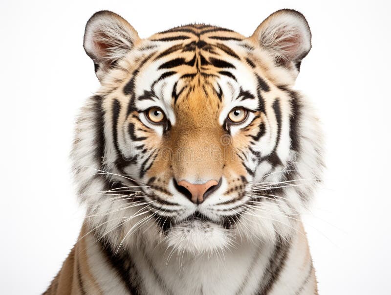 Tiger head isolated stock illustration. Illustration of majestic ...