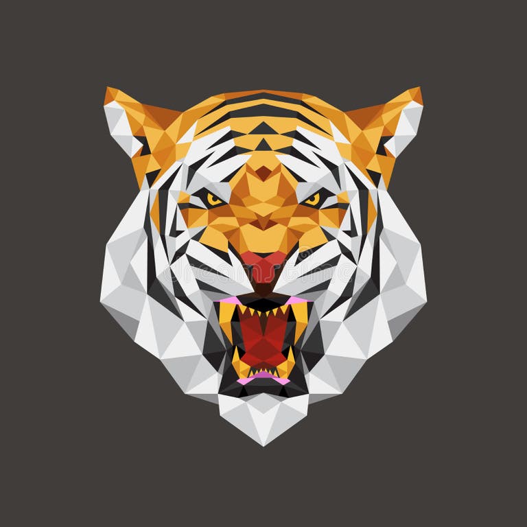 Geometric Tiger Stock Illustrations – 17,520 Geometric Tiger Stock ...