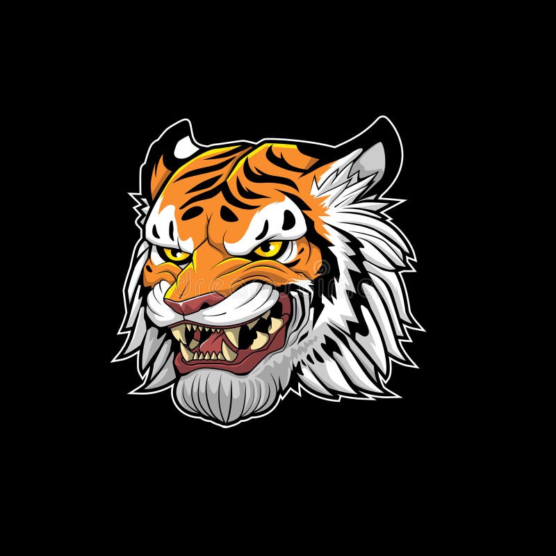 Tiger Head Side Stock Illustrations – 399 Tiger Head Side Stock ...