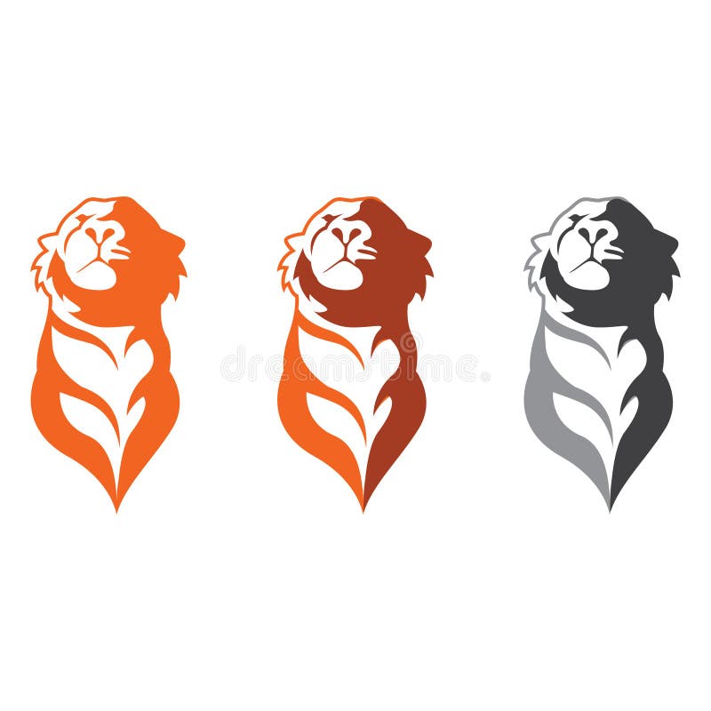 Tiger Head Simple Symbol Illustration Stock Vector - Illustration of ...