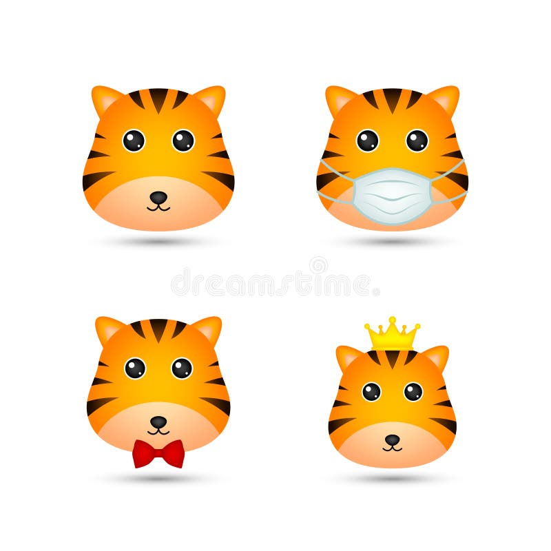 Head Little Tiger Cub Stock Illustrations – 314 Head Little Tiger Cub ...