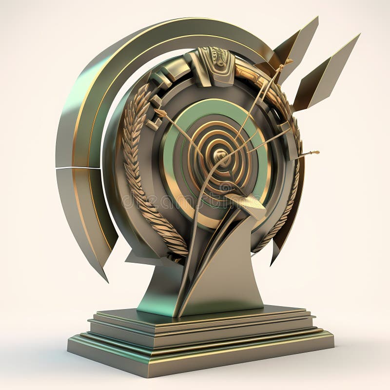 Tiger Hunter Trophy. Generative AI Stock Illustration - Illustration of ...