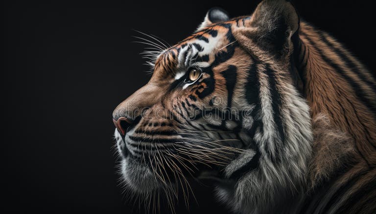 The Tiger in Hyper-realistic Representation Stock Illustration ...