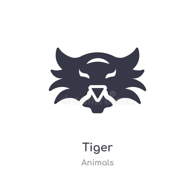 Tiger Icon. Isolated Tiger Icon Vector Illustration from Animals ...