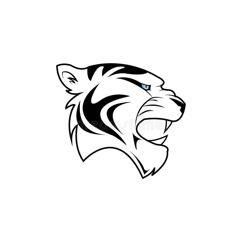Tiger icon logo vector stock vector. Illustration of vector - 260223594