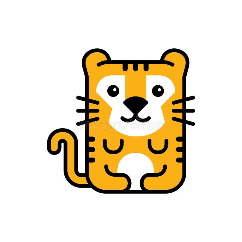 Tiger icon stock vector. Illustration of tiger, nature - 236664620