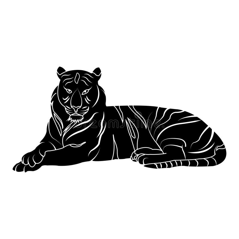 Tiger icon stock vector. Illustration of insignia, emblem - 308206870