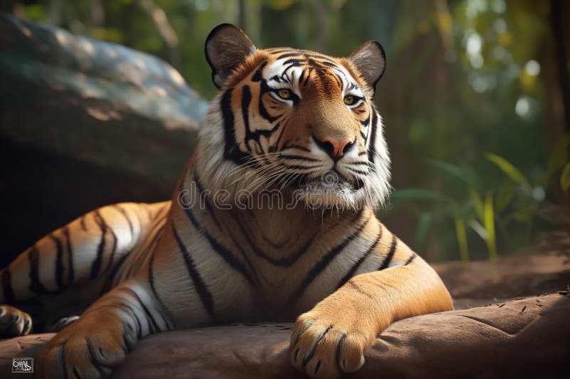 Tiger for International Tiger Day Created with Generative AI Technology ...