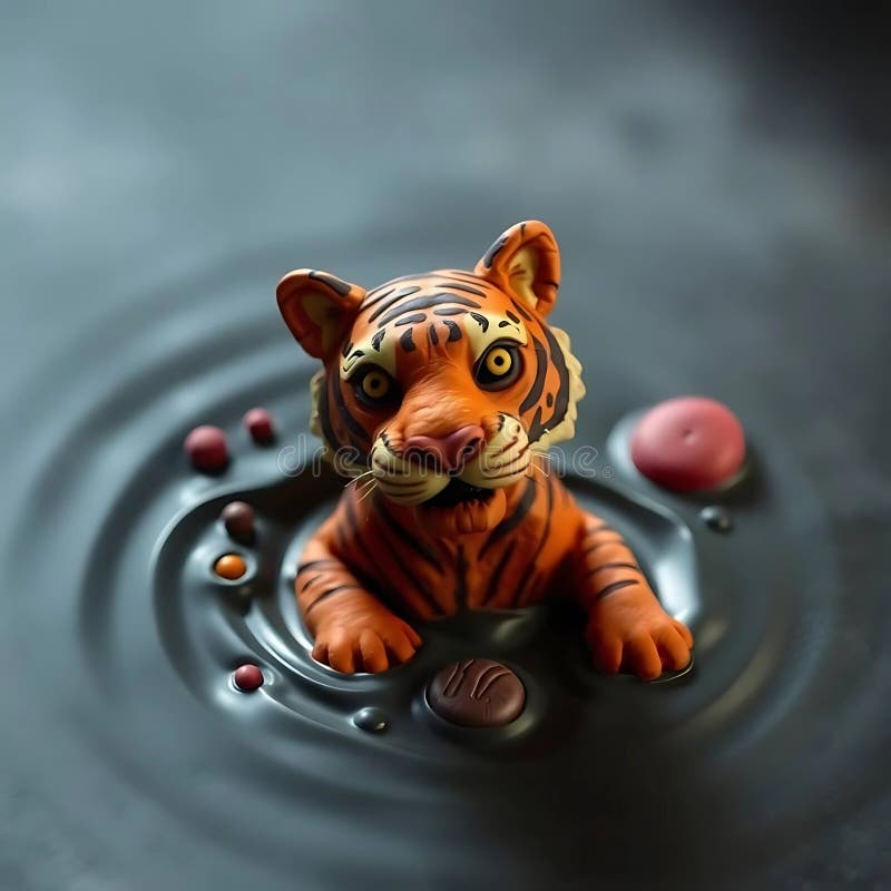 Powerful Tiger Leap: Dramatic Water Splash Action Shot with Sharp Teeth ...