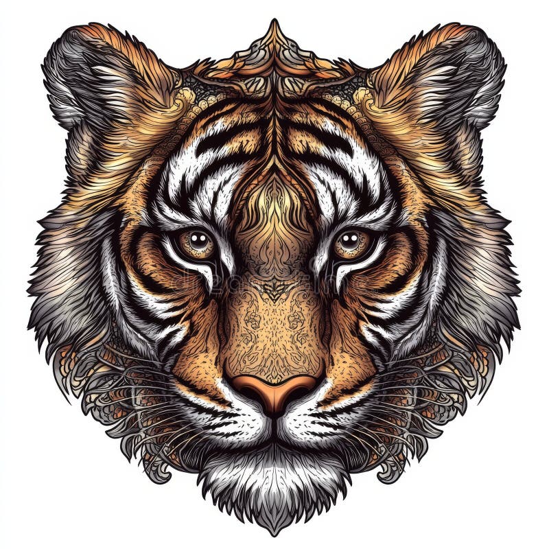 A Tiger with a Large Head and a Wide Grin is Depicted in an Image ...