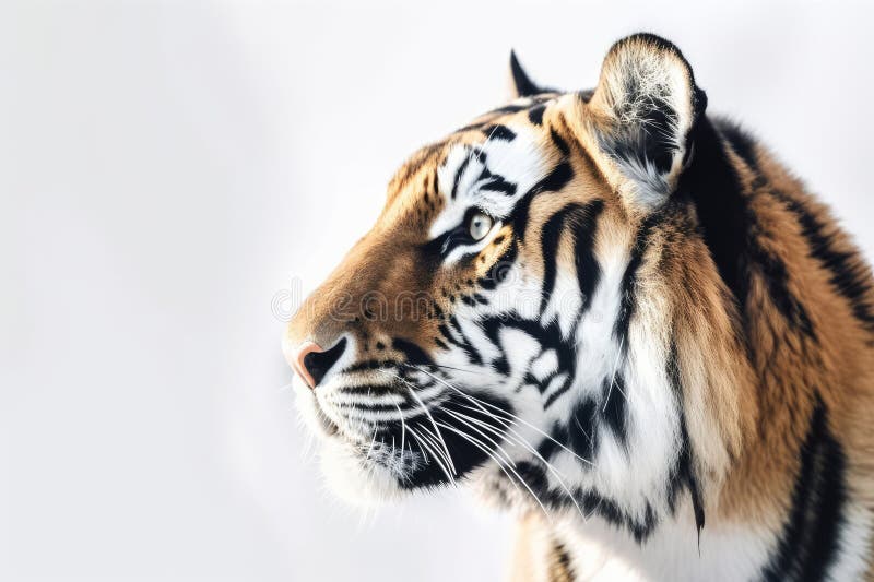 Tiger Macro Photo with Bokeh Effect Art Stock Illustration ...