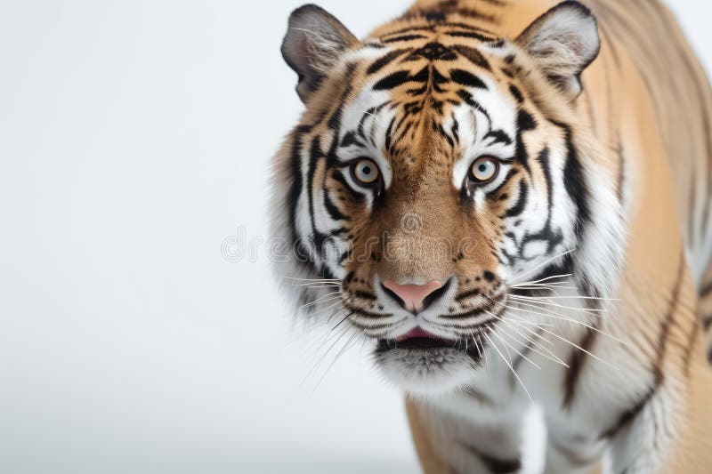 Tiger Macro Photo with Bokeh Effect Art Stock Illustration ...