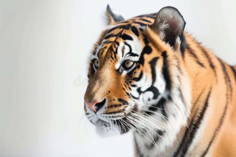 Tiger Macro Photo with Bokeh Effect Art Stock Illustration ...