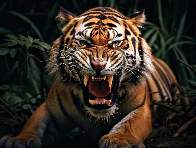 Tiger Made with Generative AI Illustration Stock Illustration ...