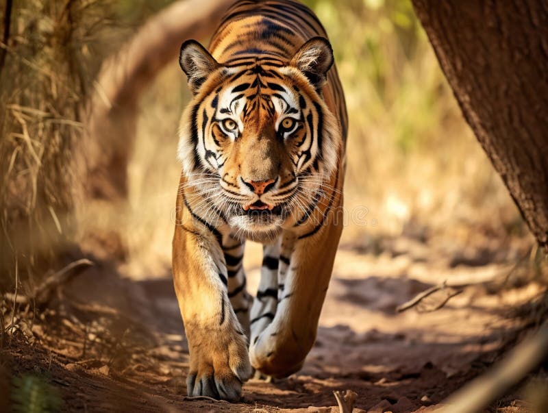 Ai Generated Illustration Wildlife Concept of Tiger Stock Illustration ...