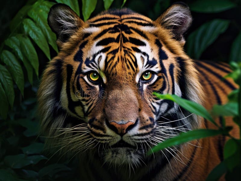 Ai Generated Illustration Wildlife Concept of Tiger Stock Illustration ...