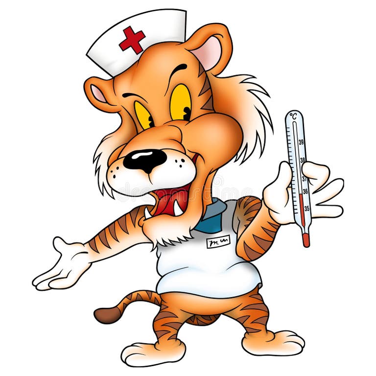Tiger medic stock illustration. Illustration of hospital - 1961101