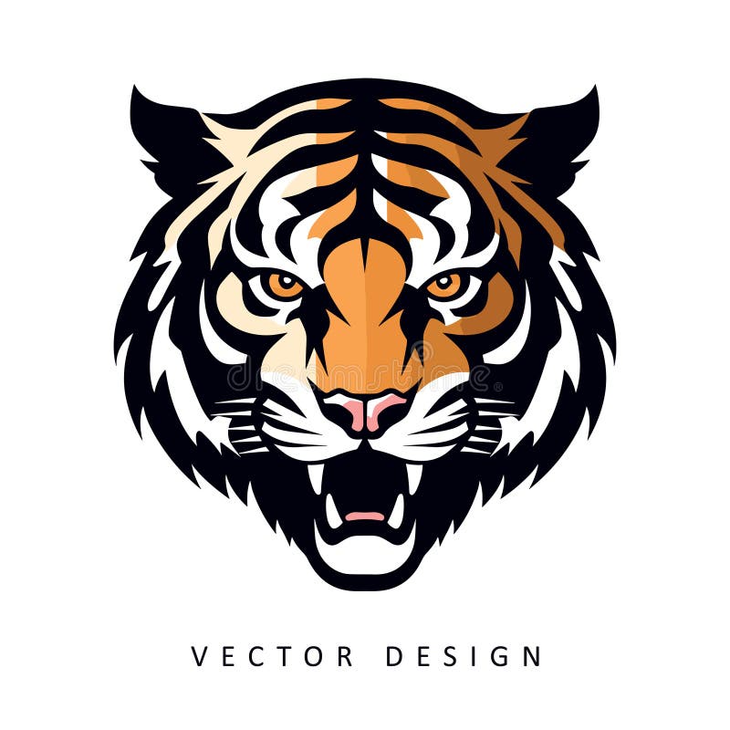 Tiger Minimalist Elegant Vector Design AI Generated Stock Image ...