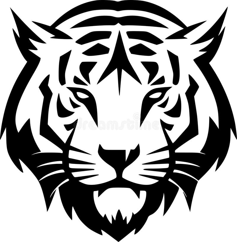 Tiger - Minimalist and Flat Logo - Vector Illustration Stock Vector ...