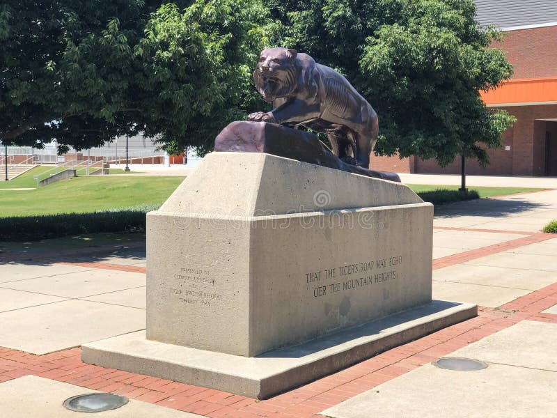 The Tiger Cub Monument at Clemson University Editorial Stock Photo ...
