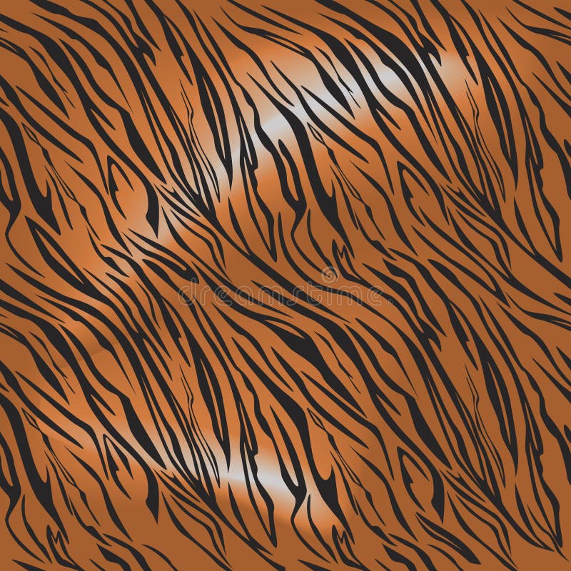 Tiger Stripe Pattern Faux Fur Background Stock Illustration ...