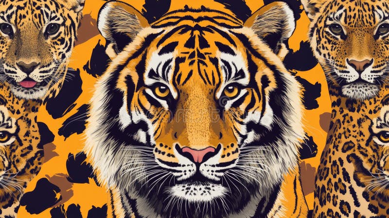 Tiger Pattern stock image. Image of graphic, nature - 363556039