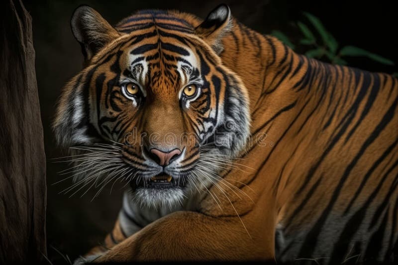 Tiger Photography Cannon 5d Image Generative AI Stock Illustration ...