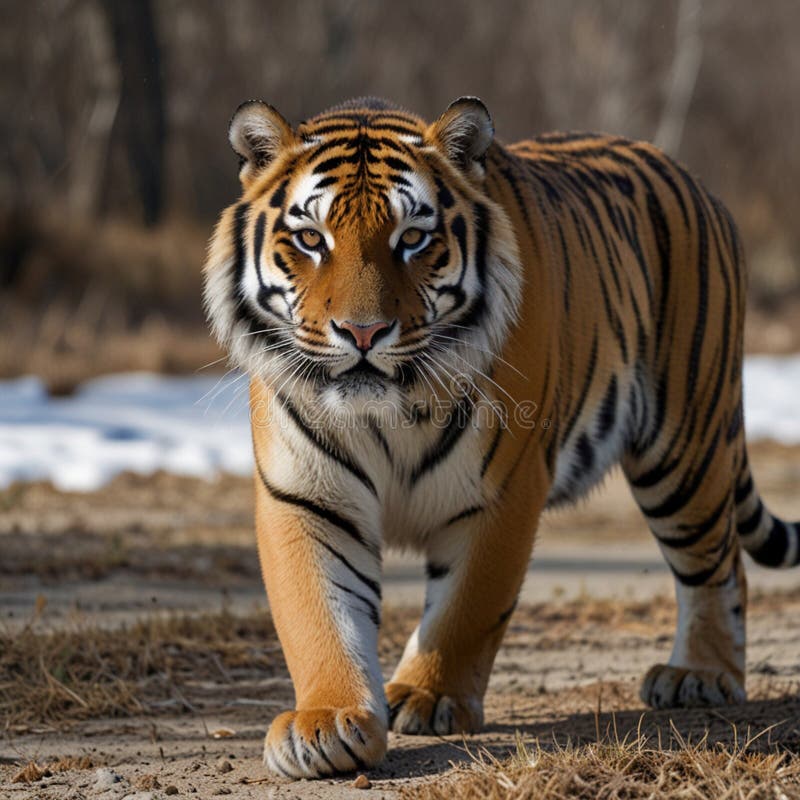 Terrible tiger picture stock illustration. Illustration of like - 331529038