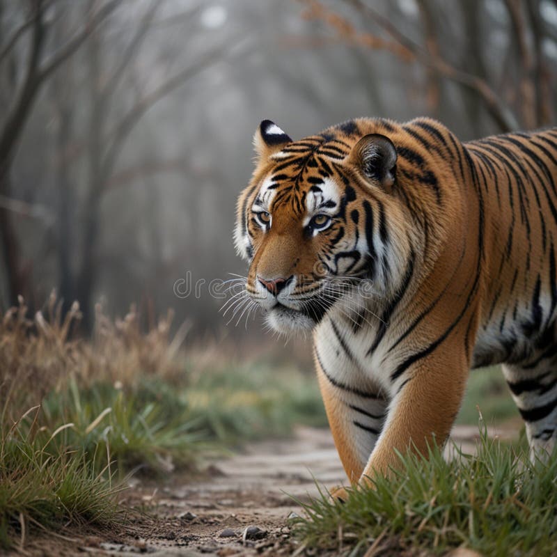 Terrible tiger picture stock illustration. Illustration of wildcat ...