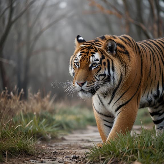 Terrible tiger picture stock illustration. Illustration of wildcat ...