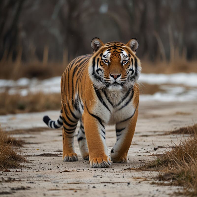 Terrible tiger picture stock illustration. Illustration of color ...