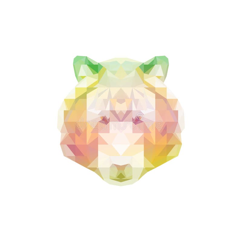Tiger polygon vector stock vector. Illustration of decoration - 83851796