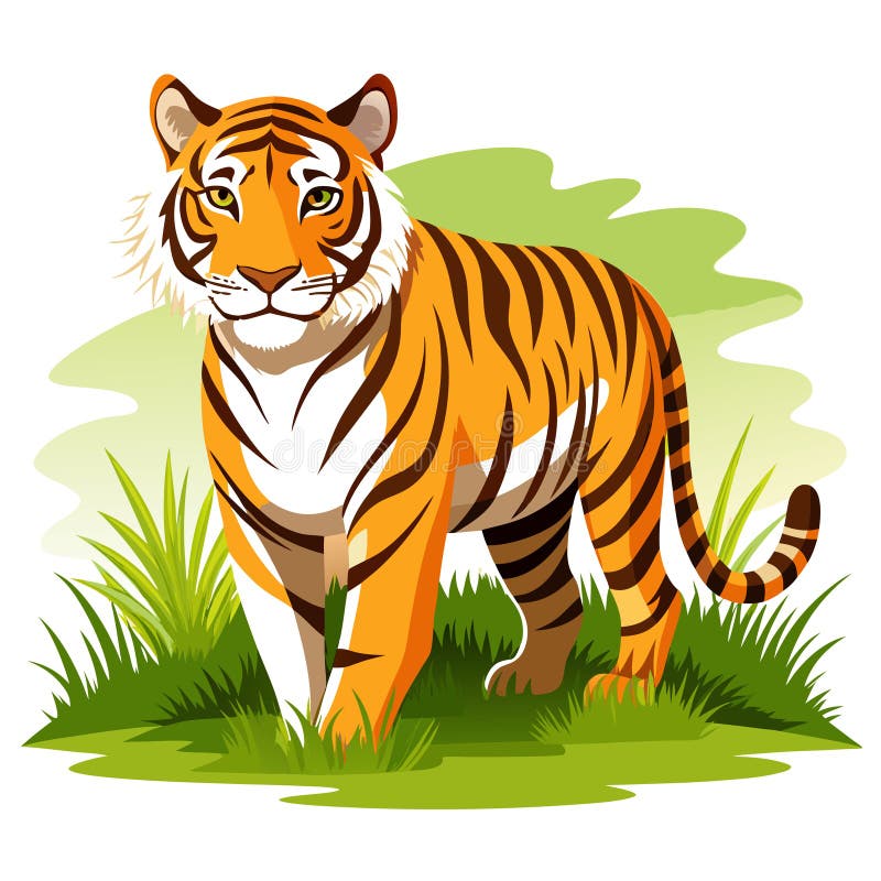 Tiger Pose Collection - Multiple Tiger Poses Vector Illustration Stock ...