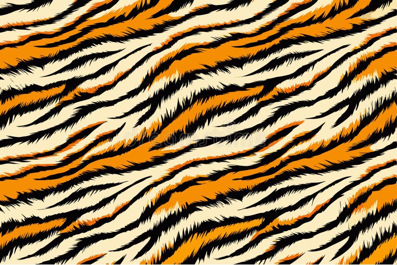 Tiger Print Texture Tiger Print Seamless Pattern Stock Illustration ...