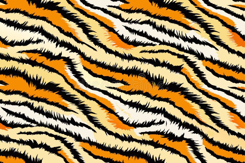 Tiger Print Texture Tiger Print Seamless Pattern Stock Illustration ...