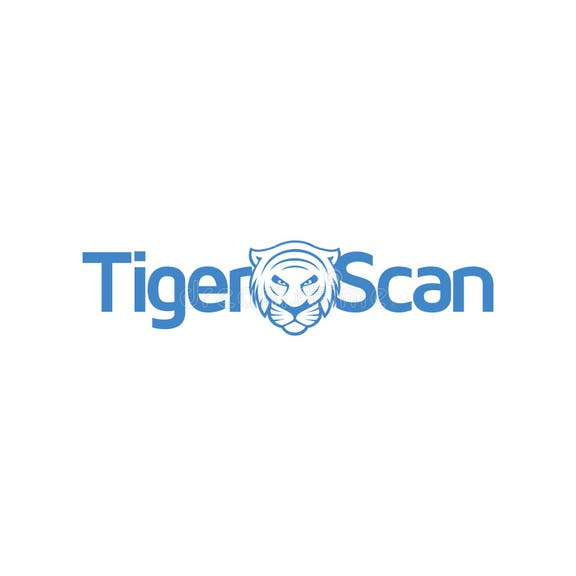 Tiger Scan Logo Vector Element. Animal Logo Template Stock Vector ...
