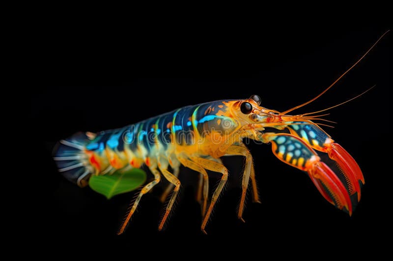 Tiger Shrimp Prawn with Rich and Vibrant Colors in Simple Composition ...