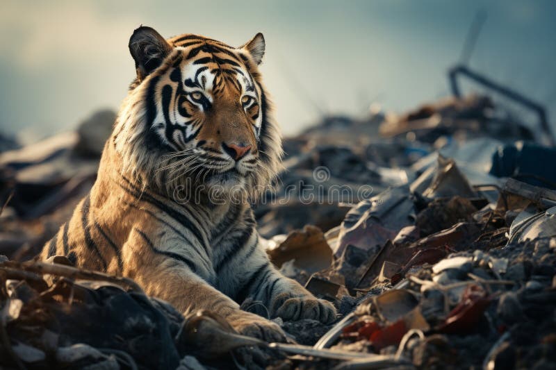 Garbage Dump and Sea Shore. Responsible Consumption and Pollution ...