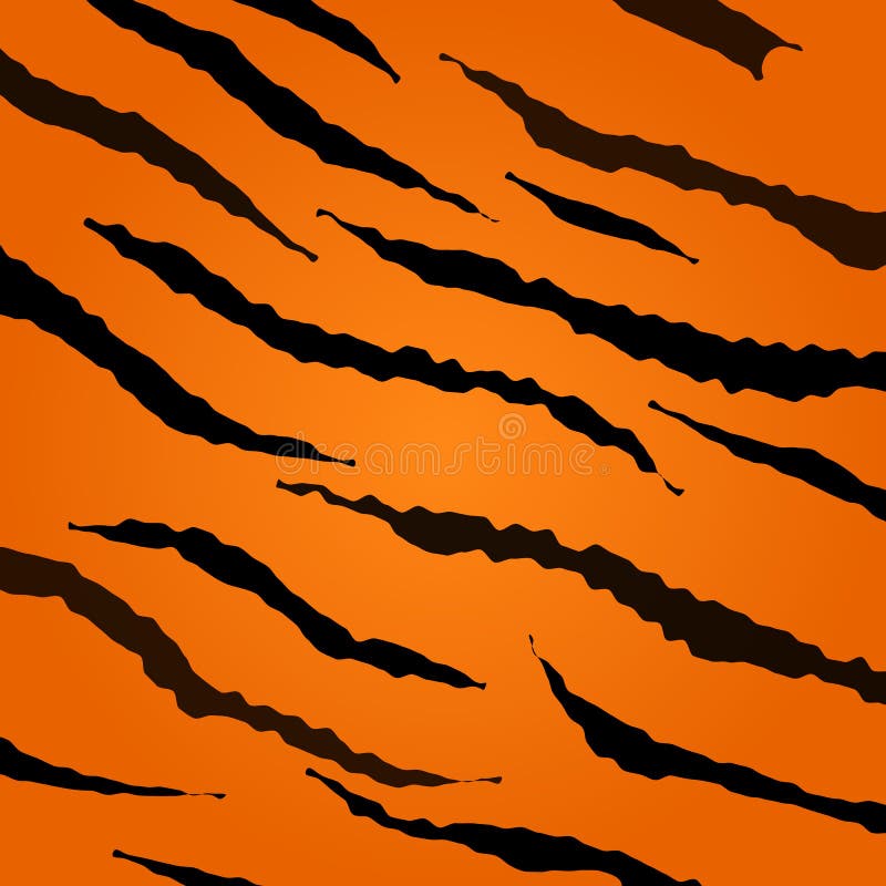 Tiger skin vector pattern. stock vector. Illustration of feline - 49452085