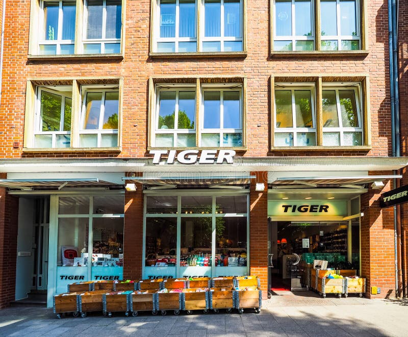 Tiger store in Luebeck hdr editorial stock photo. Image of dynamic ...
