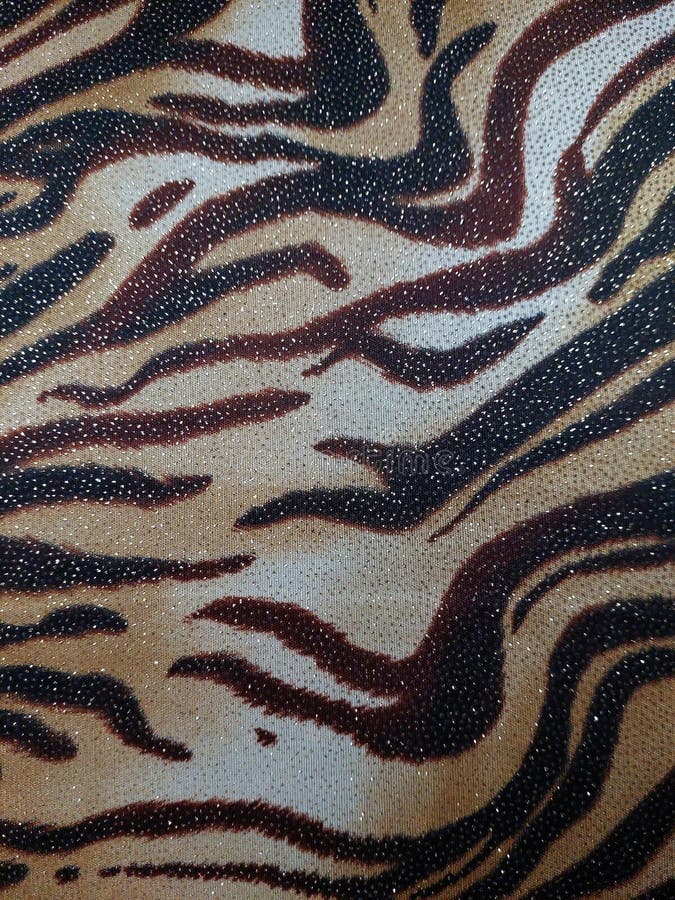 Tiger Stripes Pattern Fabric Stock Photo - Image of clothing, textile ...
